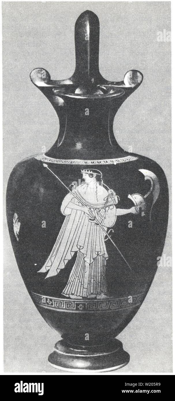 ATHÉNA.VASE GREC .MUSÉE DU VATICAN Stock Photo - Alamy