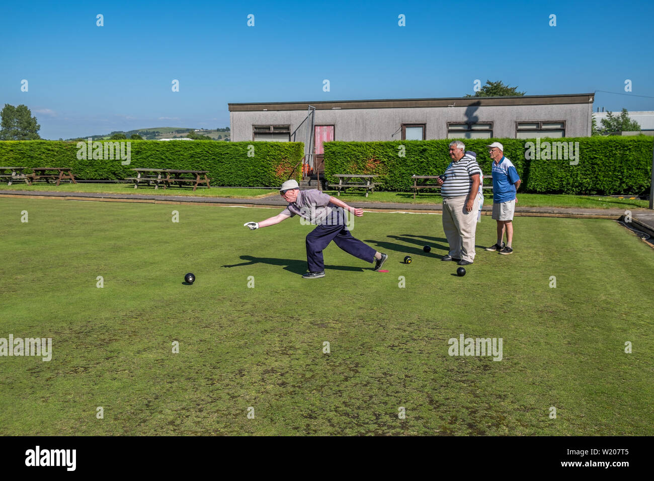 Crown Green Bowling Club Comprtitions Stock Photo - Alamy
