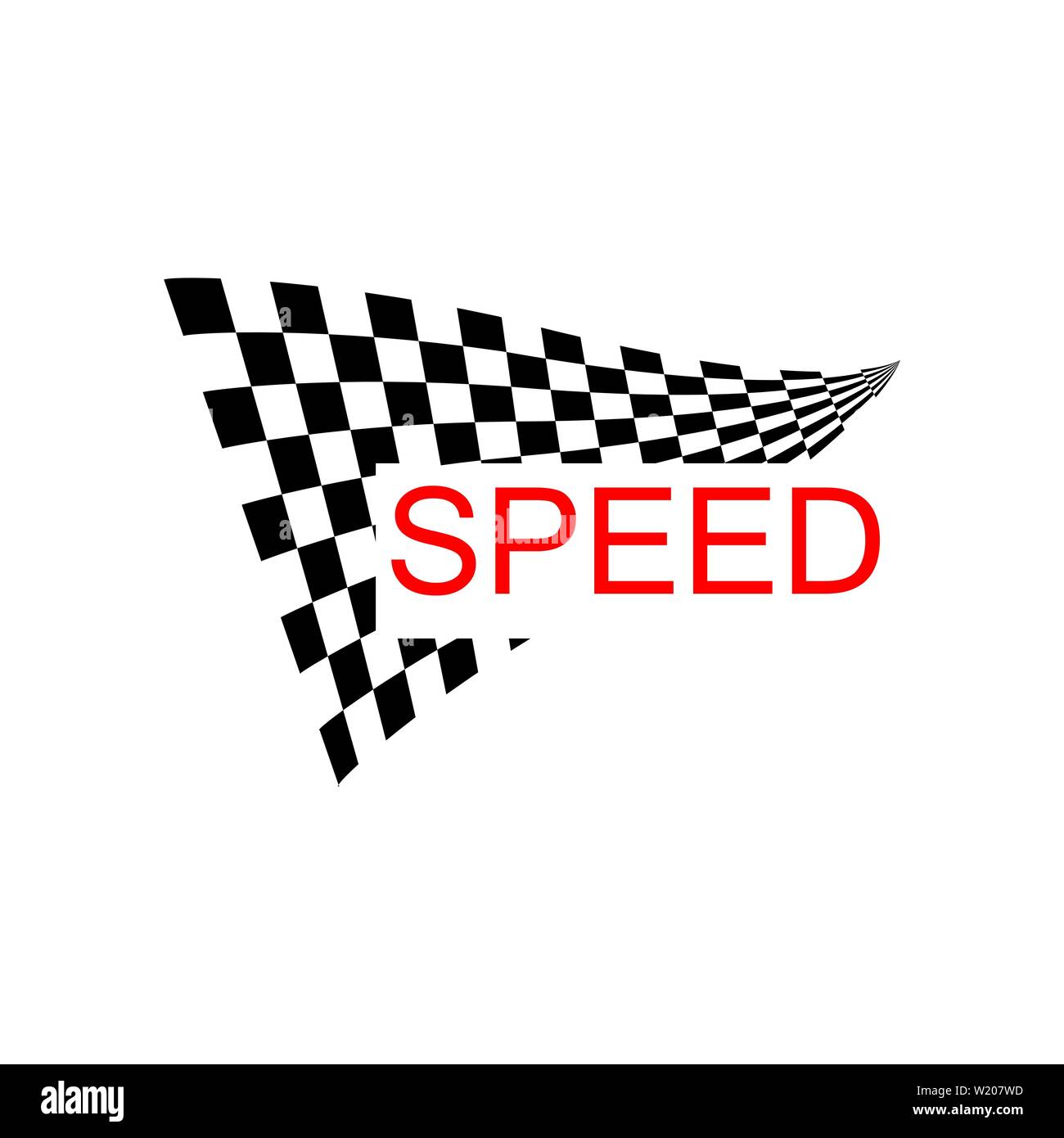 Race flag icon, simple design illustration vector Stock Vector Image ...