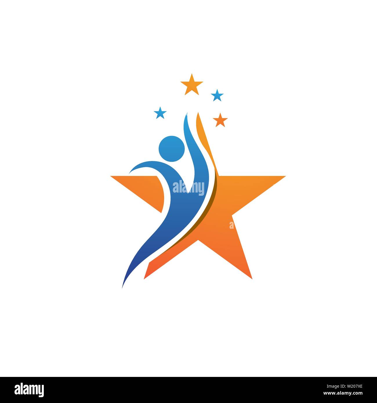 Boy silhouette jumping joy vector Stock Vector Images - Alamy