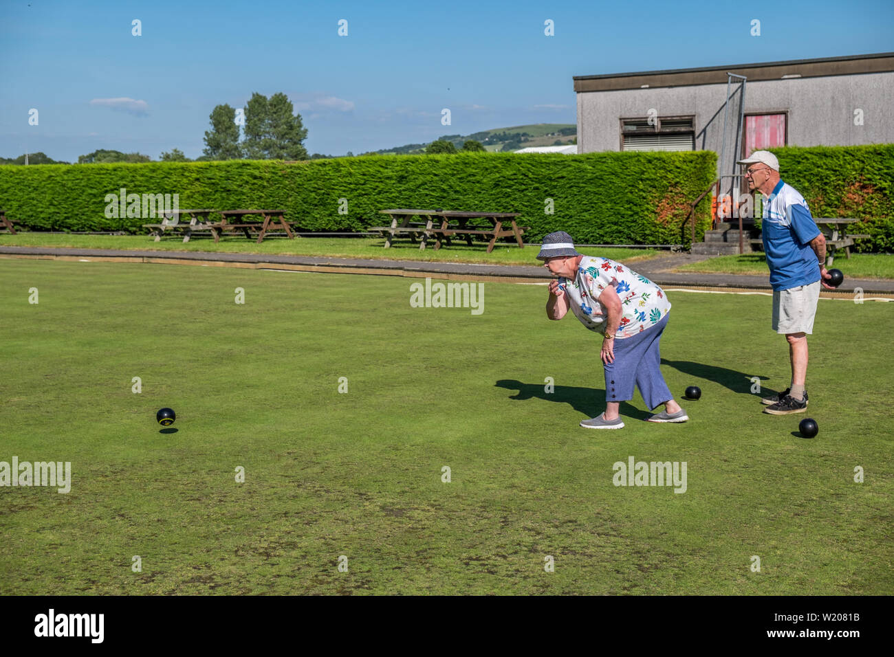 Crown green bowling balls hi-res stock photography and images - Alamy