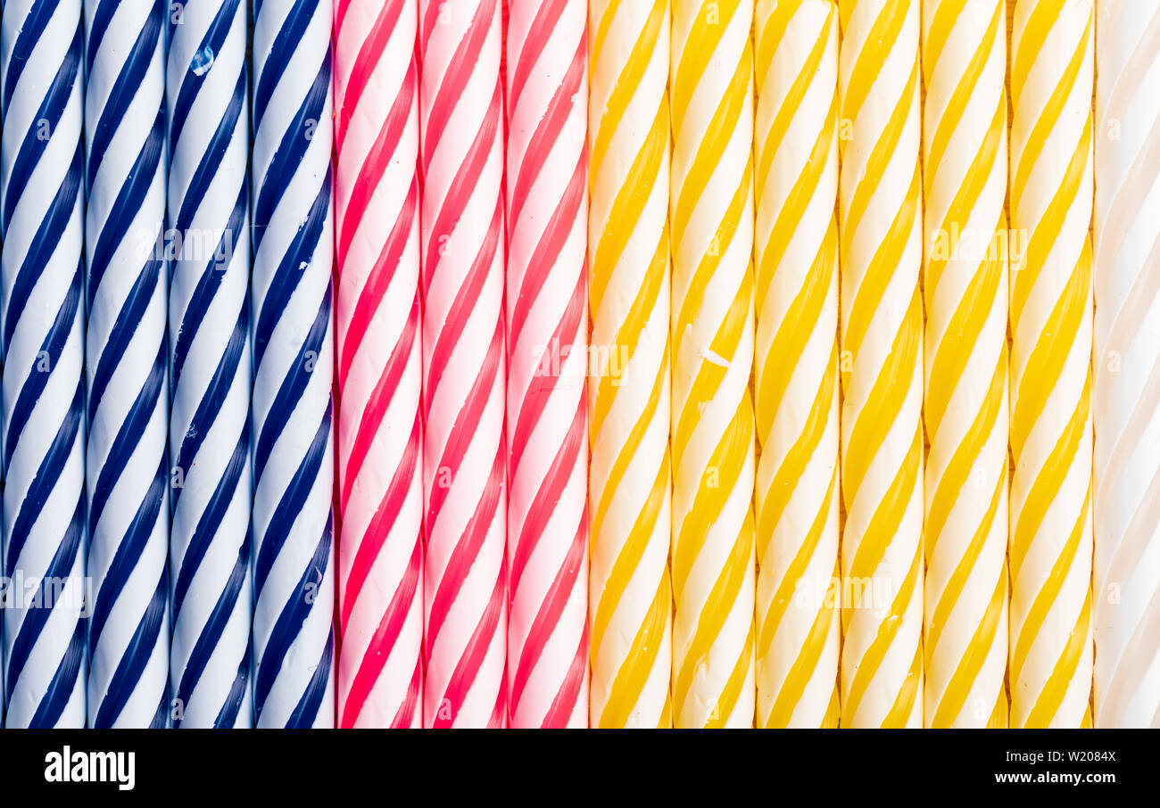 Texture with birthday candles. Vertical position. Very colorful, with ...