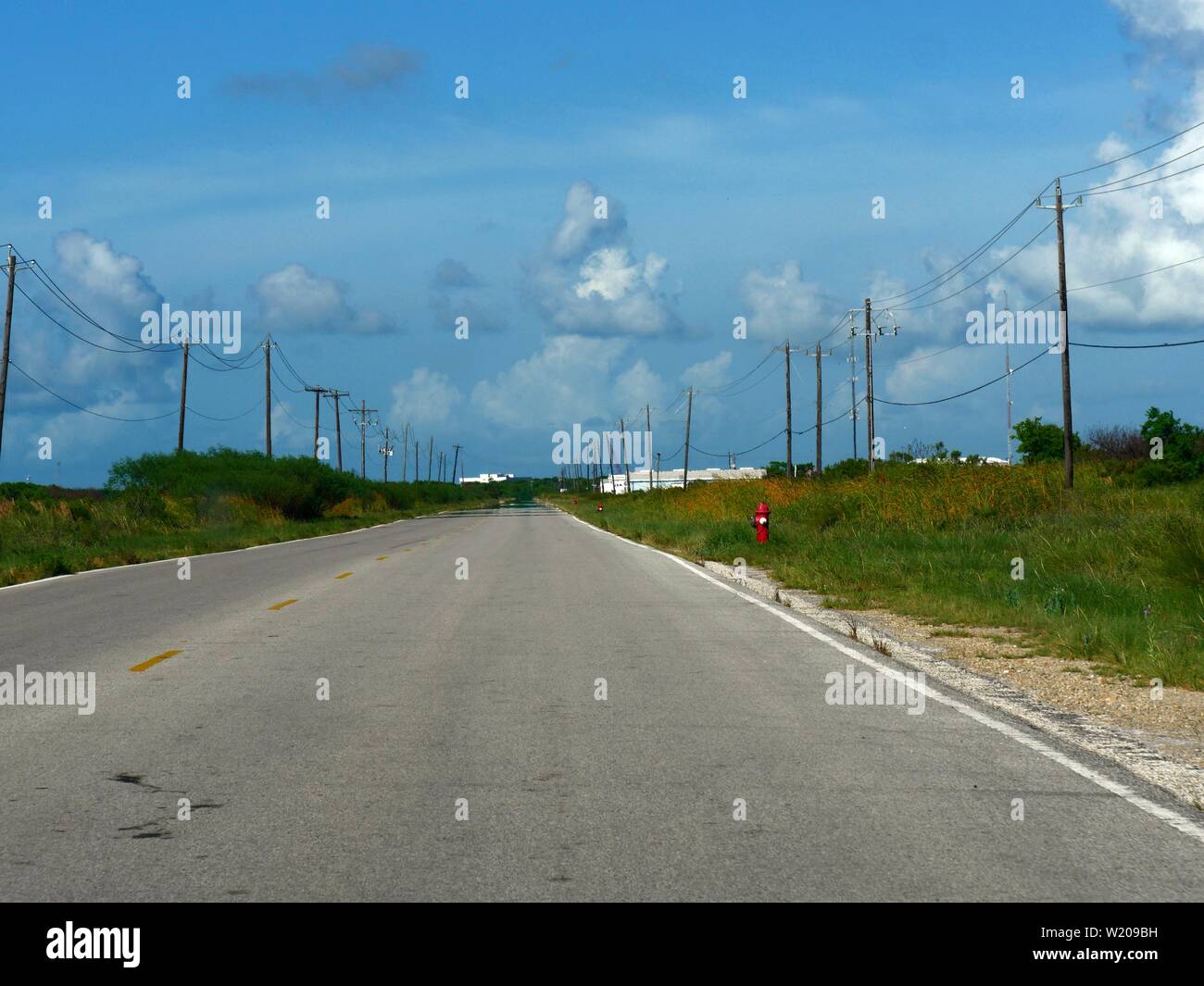 Power poles on both sides of the road hi-res stock photography and ...