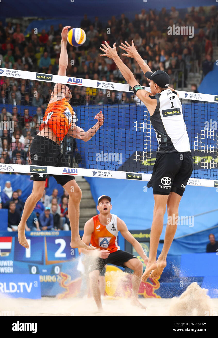 Hamburg, Germany. 04th July, 2019. Beach Volleyball, World Championship ...