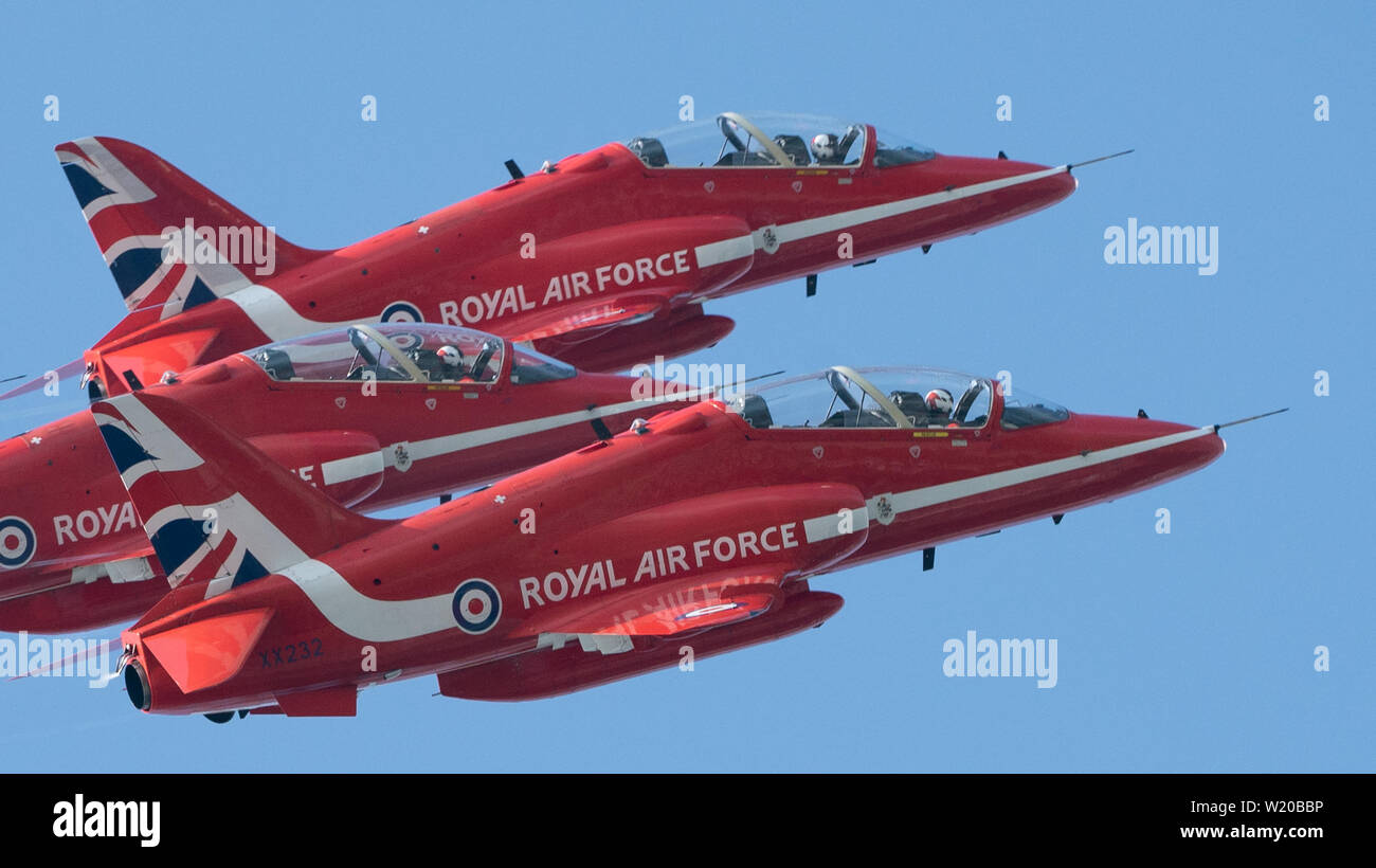 Red Arrow from above Stock Photo - Alamy
