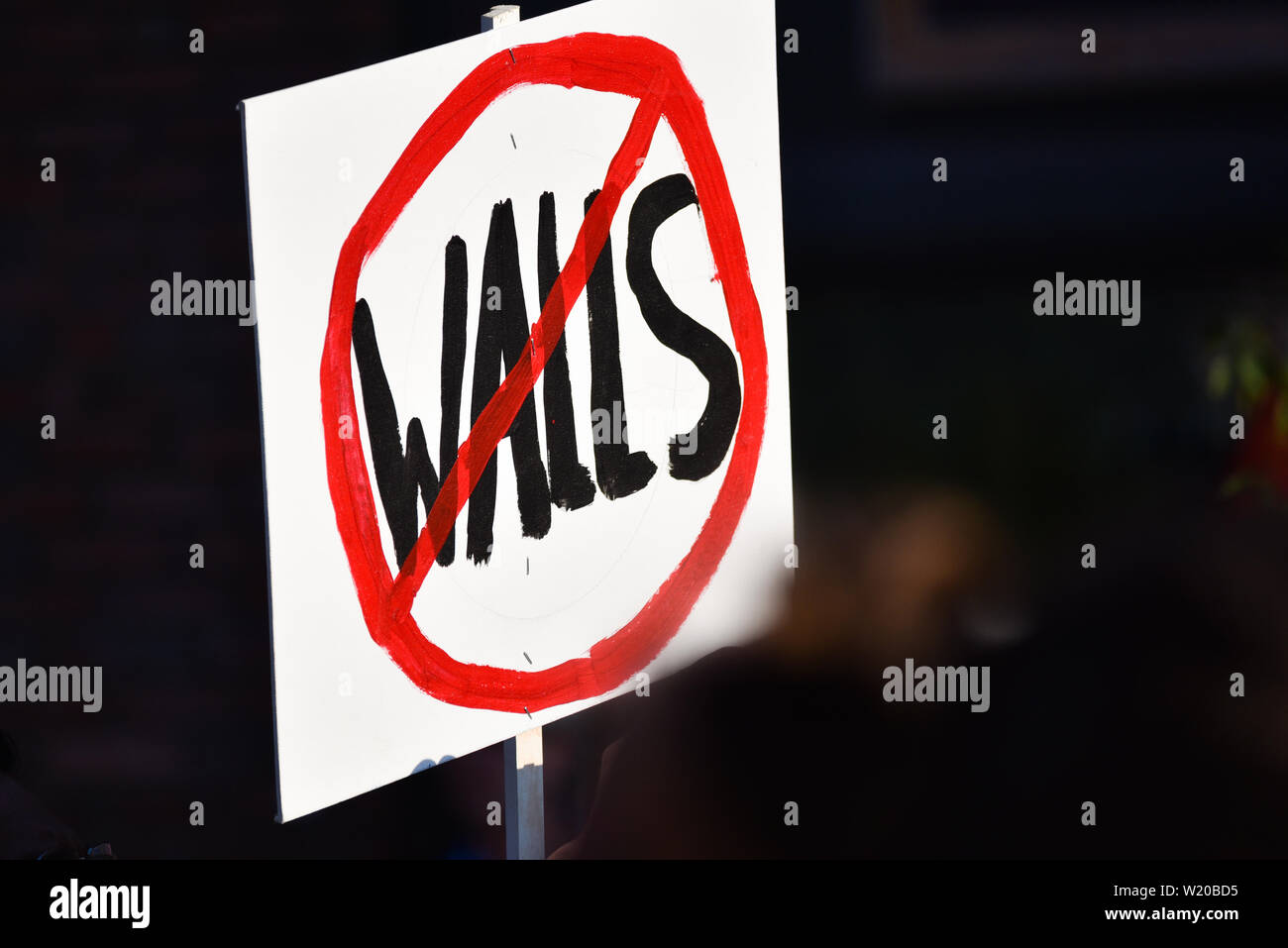 Graphic immigration protest hi-res stock photography and images - Alamy