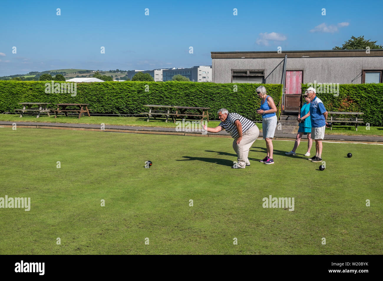 Crown Green Bowling Club Comprtitions Stock Photo - Alamy