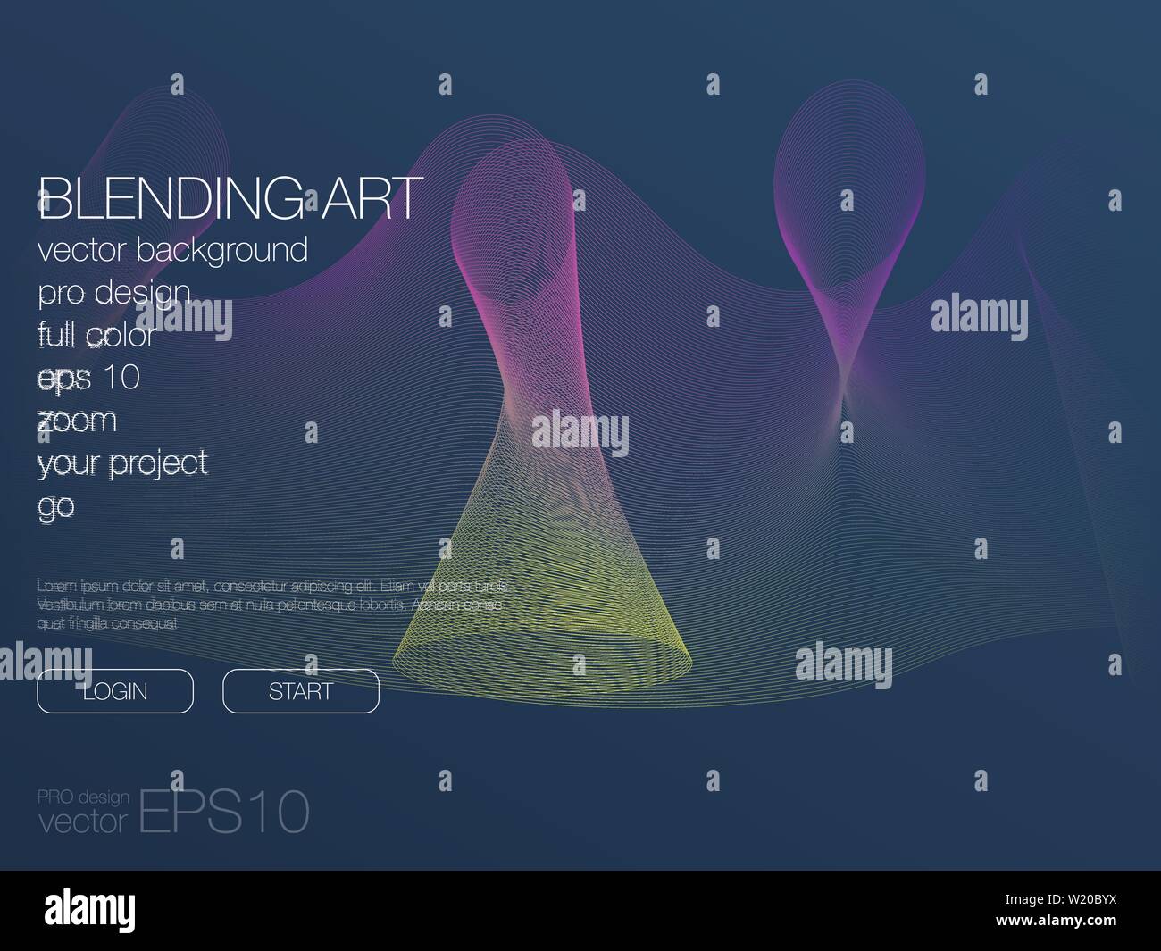 Abstract blend background. Template for web site Stock Vector Image ...