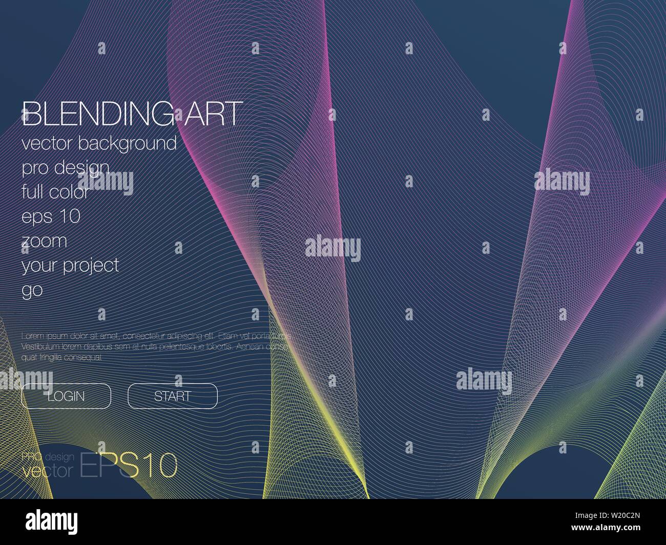 Abstract blend background. Template for web site Stock Vector Image ...