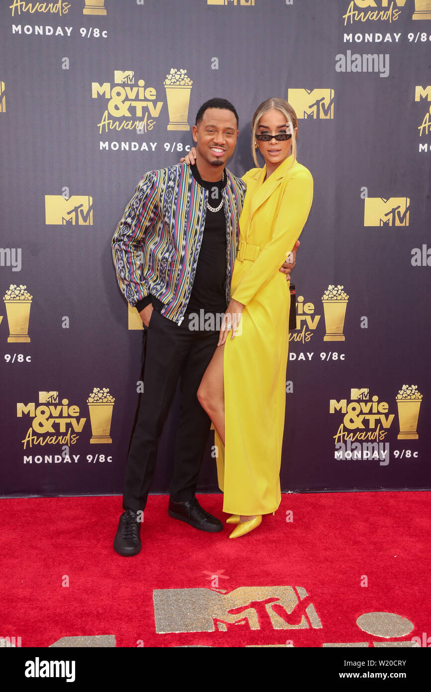 Santa Monica, CA, USA. Terrence J, Jasmine Sanders at 2018 MTV Movie ...