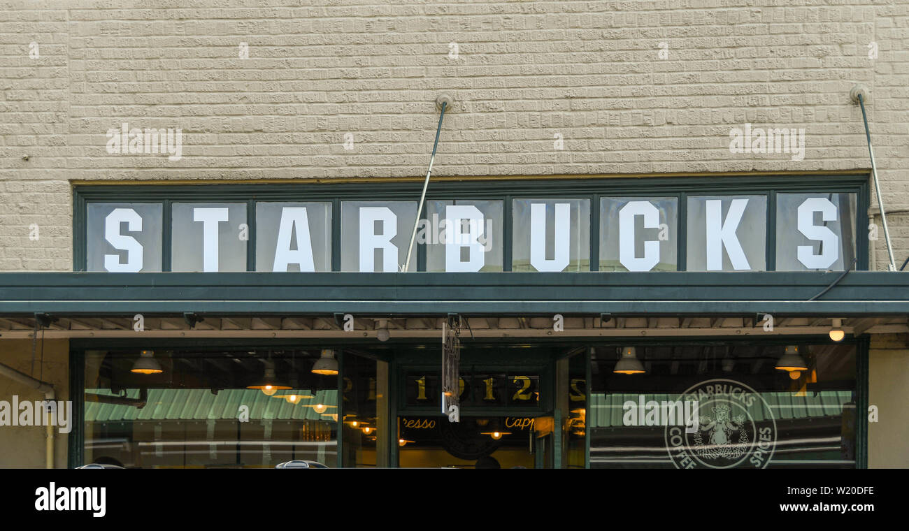 SEATTLE, WASHINGTON STATE, USA - JUNE 2018: Exterior view of the ...
