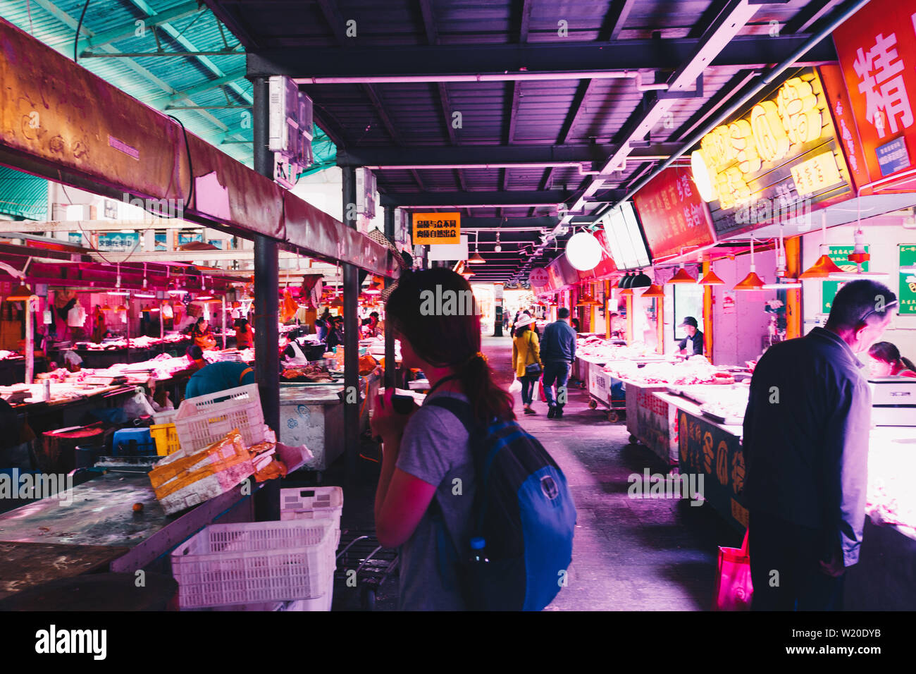 Local Kunming 昆明市 food market, Yunnan province, China Stock Photo - Alamy