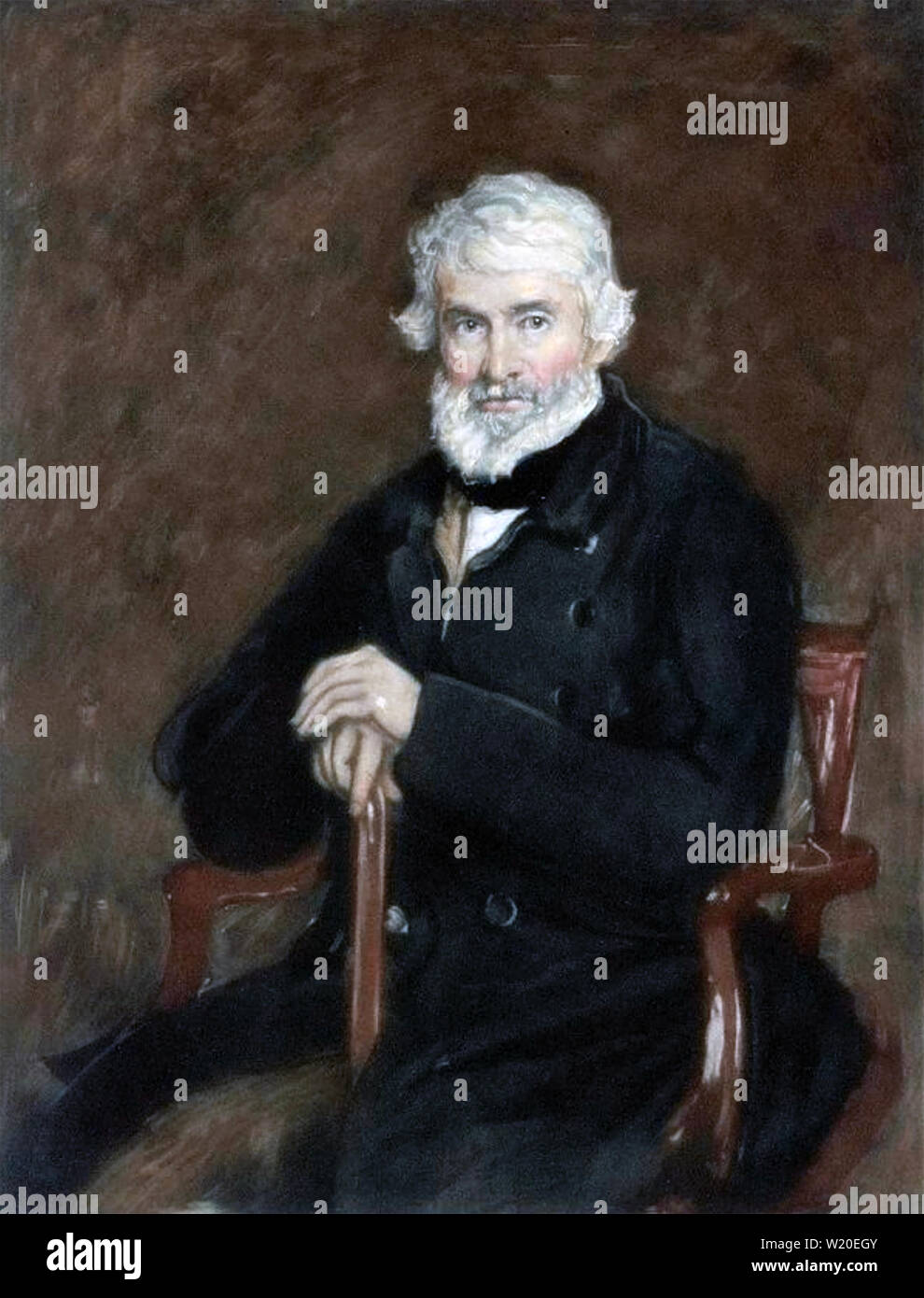 THOMAS CARLYLE (1795-1881) Scottish philosopher and historian Stock ...