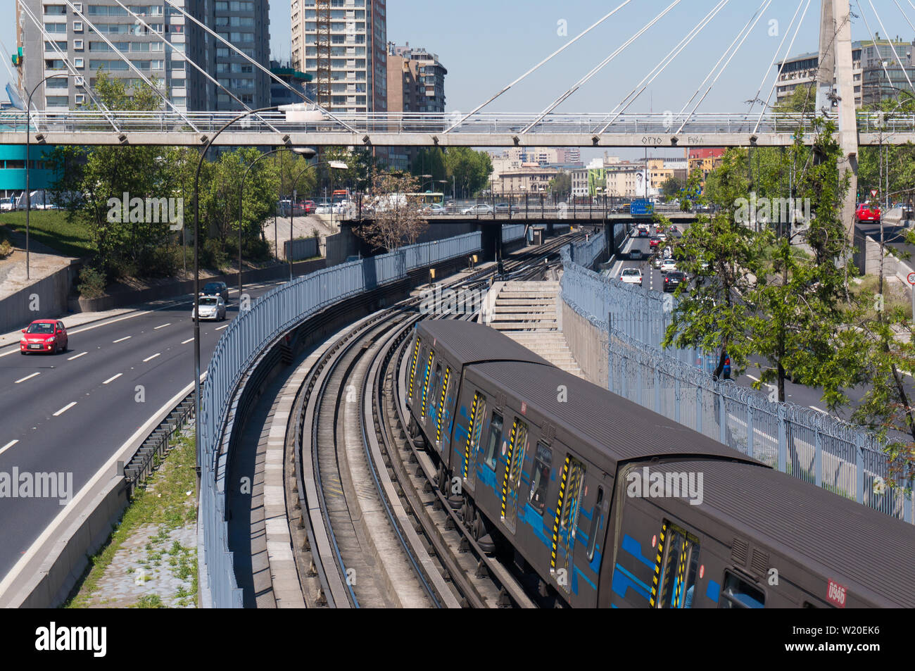 Metro de santiago santa ana hi-res stock photography and images - Alamy