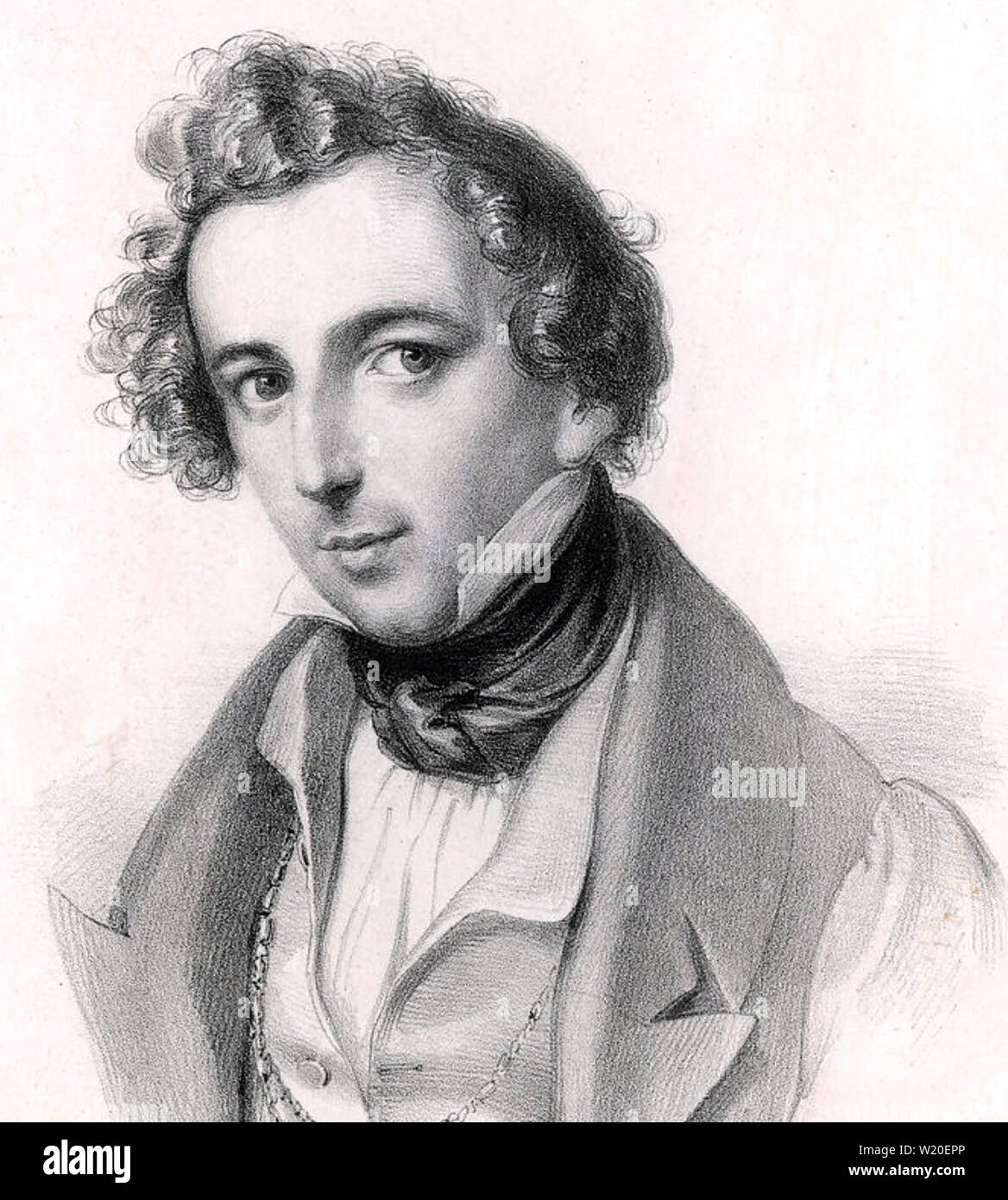 Felix mendelssohn 1809 1847 german composer hi-res stock photography ...