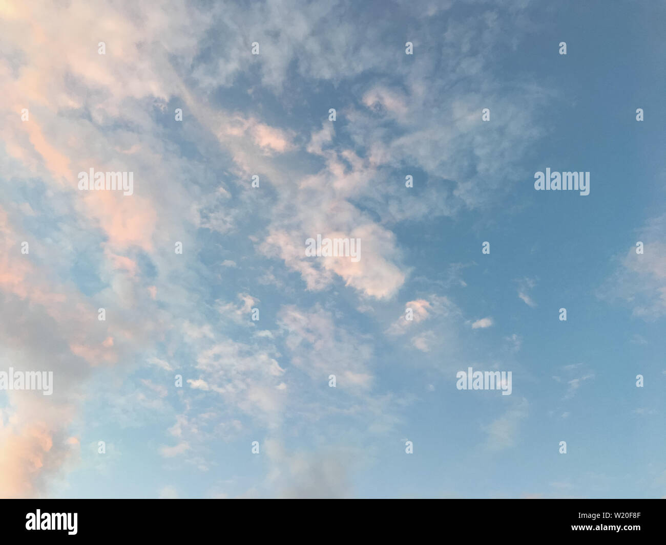 unusually beautiful sky with clouds at sunset Stock Photo - Alamy