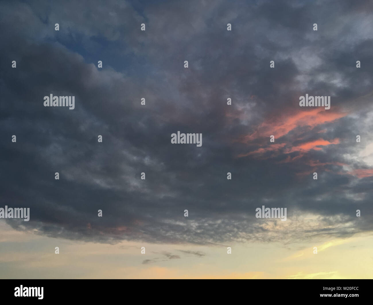 unusually beautiful sky with clouds at sunset Stock Photo - Alamy
