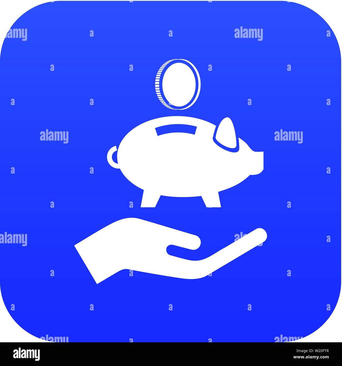 Money protection icon blue vector Stock Vector Image & Art - Alamy