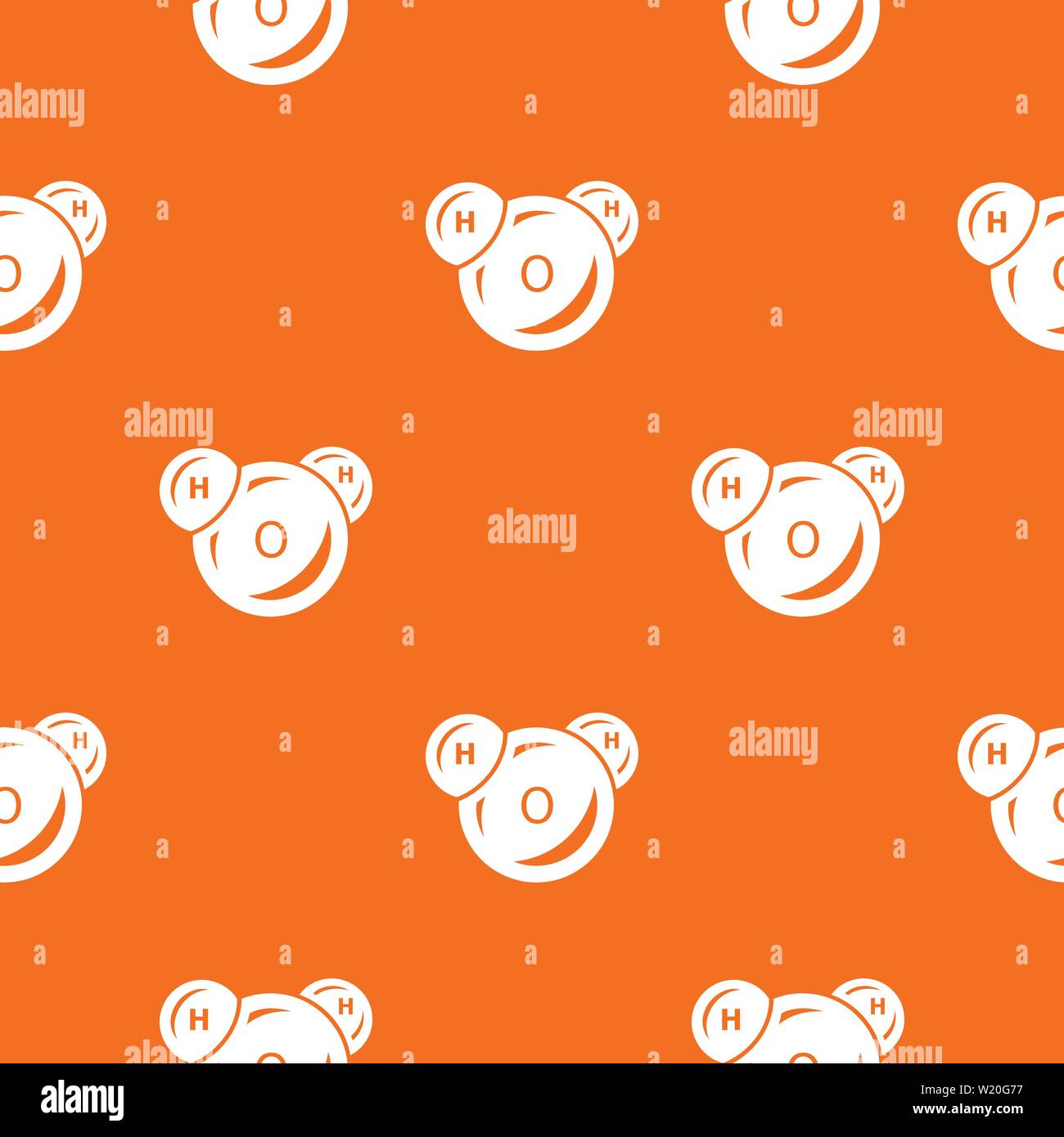 Water molecule pattern vector orange Stock Vector Image & Art - Alamy