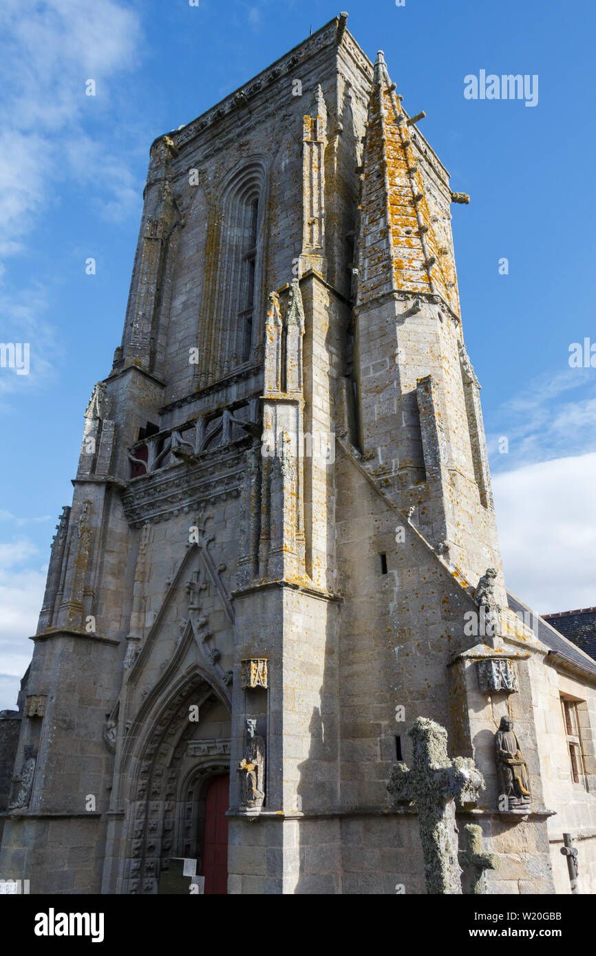 Outdoors of Saint Tugen chapel in Primelin Stock Photo - Alamy