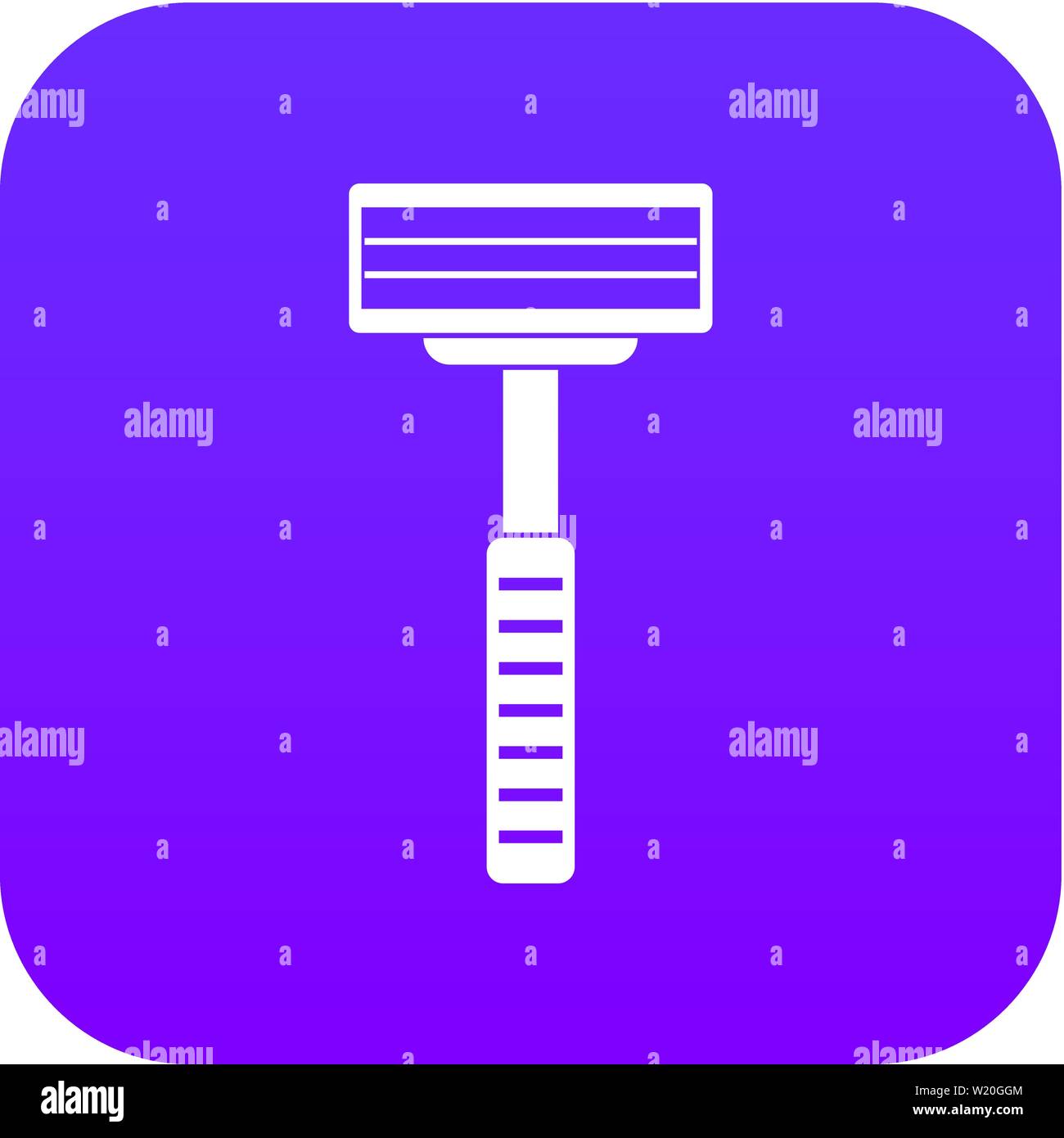 Razor icon digital purple Stock Vector Image & Art - Alamy