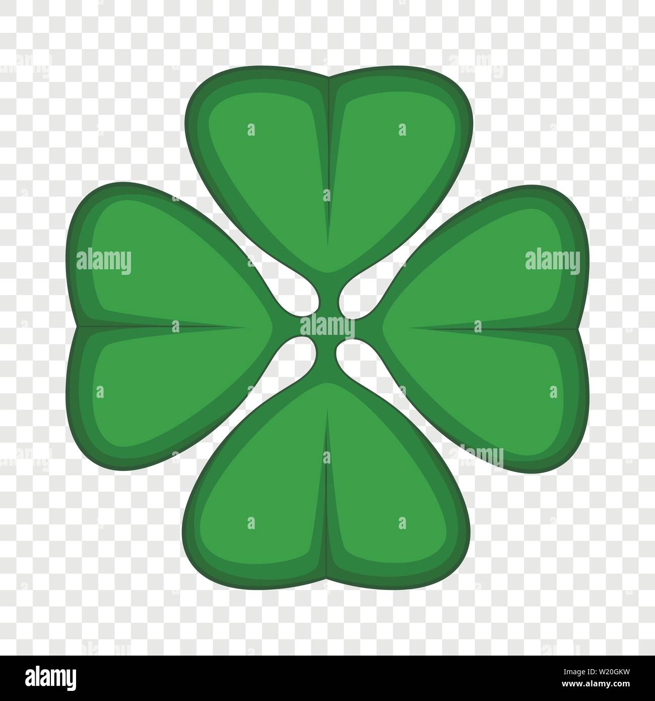 Cloverleaf icon, cartoon style Stock Vector Image & Art - Alamy