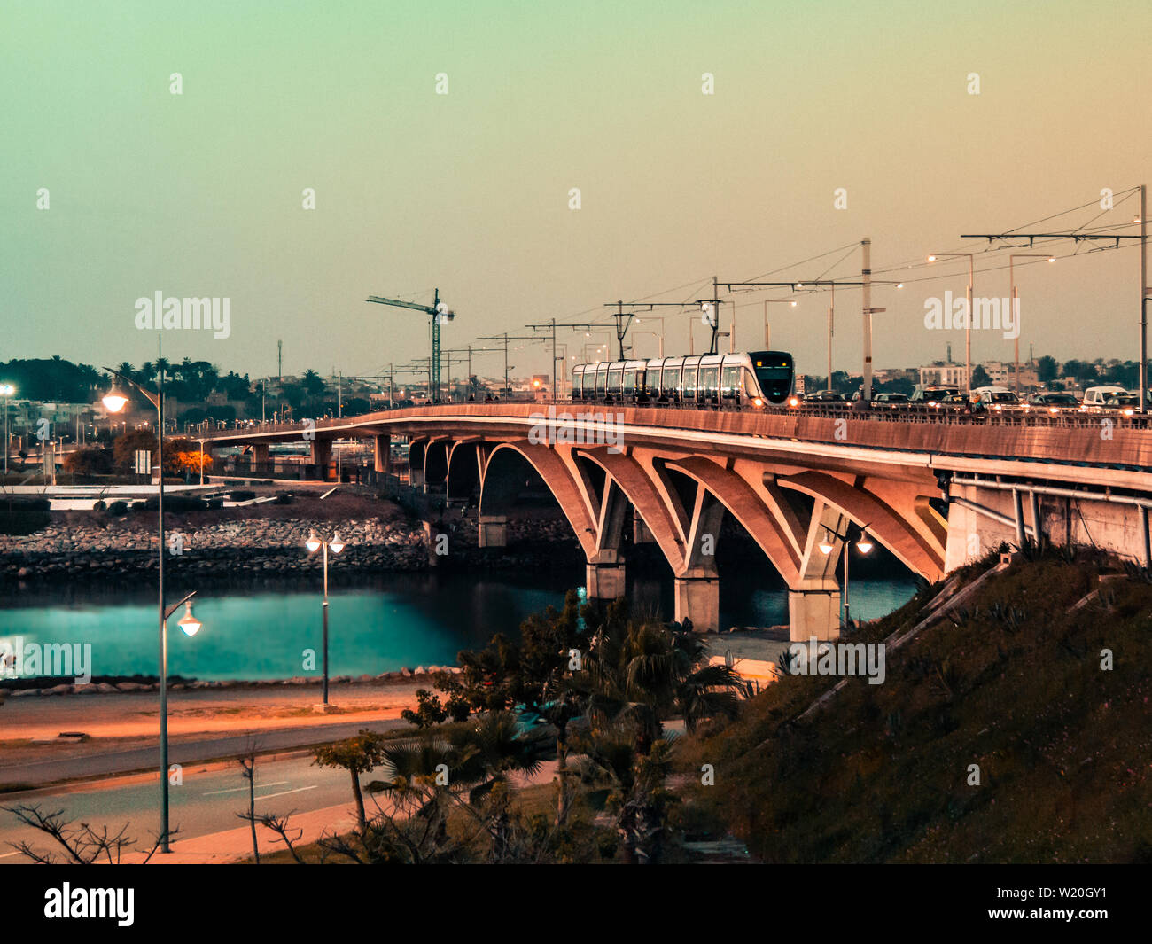 Rabat cityscapes agadal hassan hay riad ocean Stock Photo - Alamy