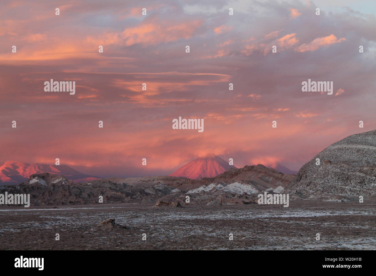 Colorful Sunset In Atacama Desert Stock Photo - Alamy