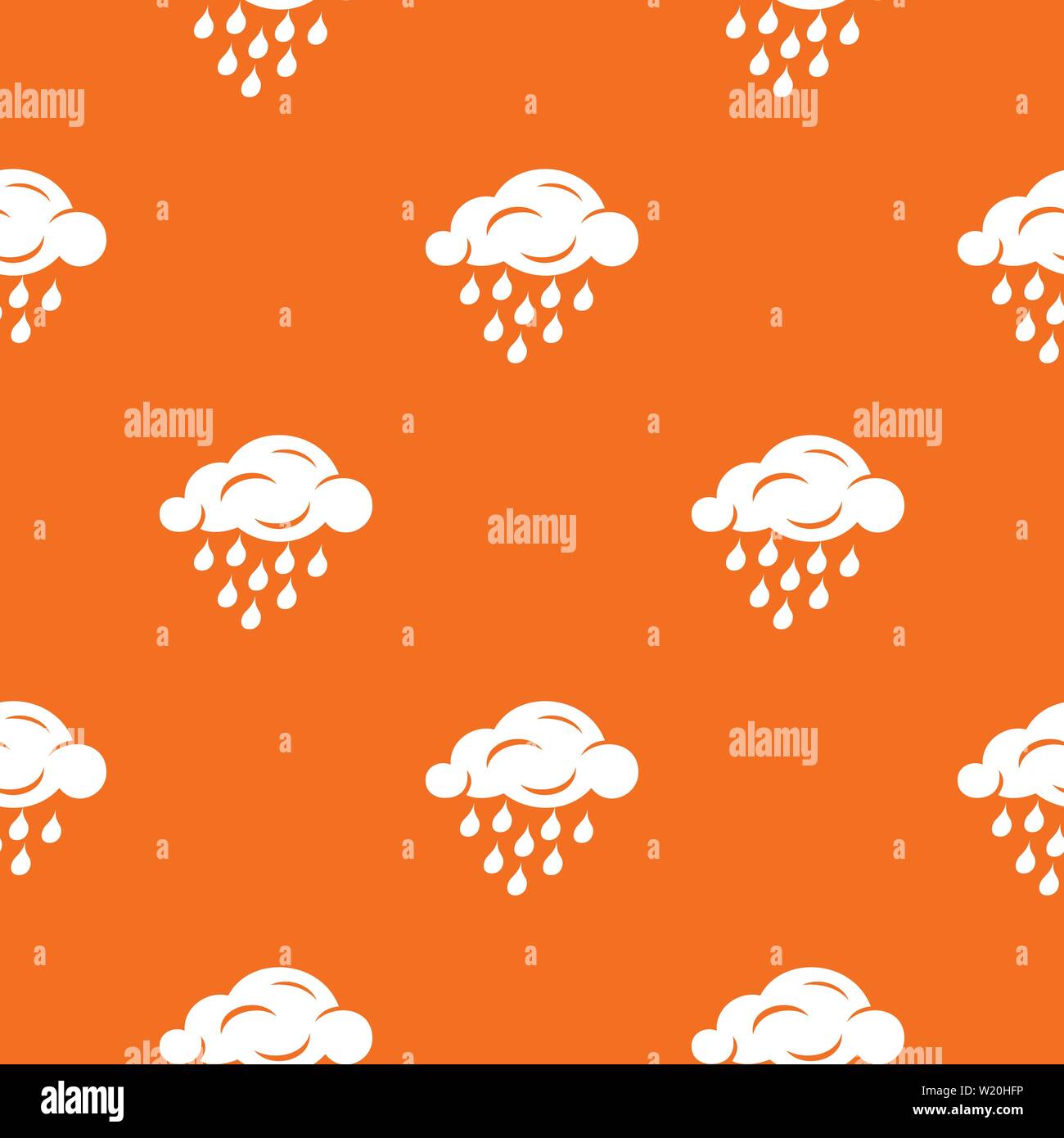 Rain cloud pattern vector orange Stock Vector Image & Art - Alamy