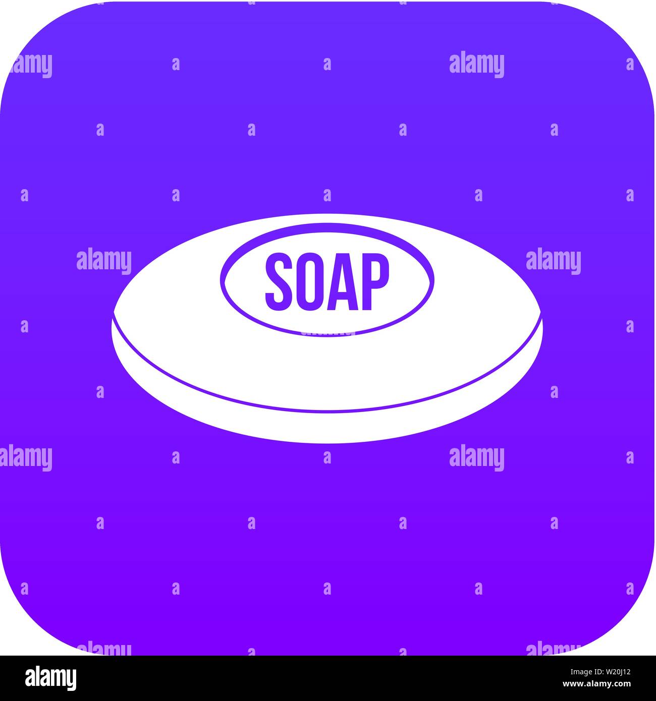 Soap icon digital purple Stock Vector Image & Art - Alamy