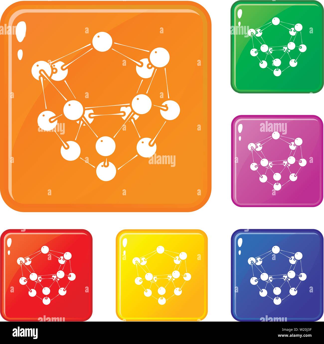 Glucose icons set vector color Stock Vector Image & Art - Alamy