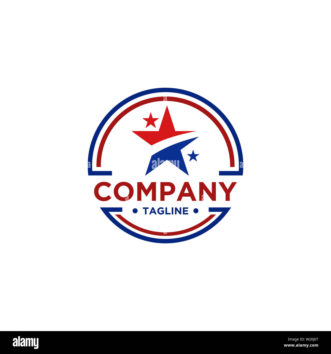 Star logo design for business or america company Stock Photo - Alamy