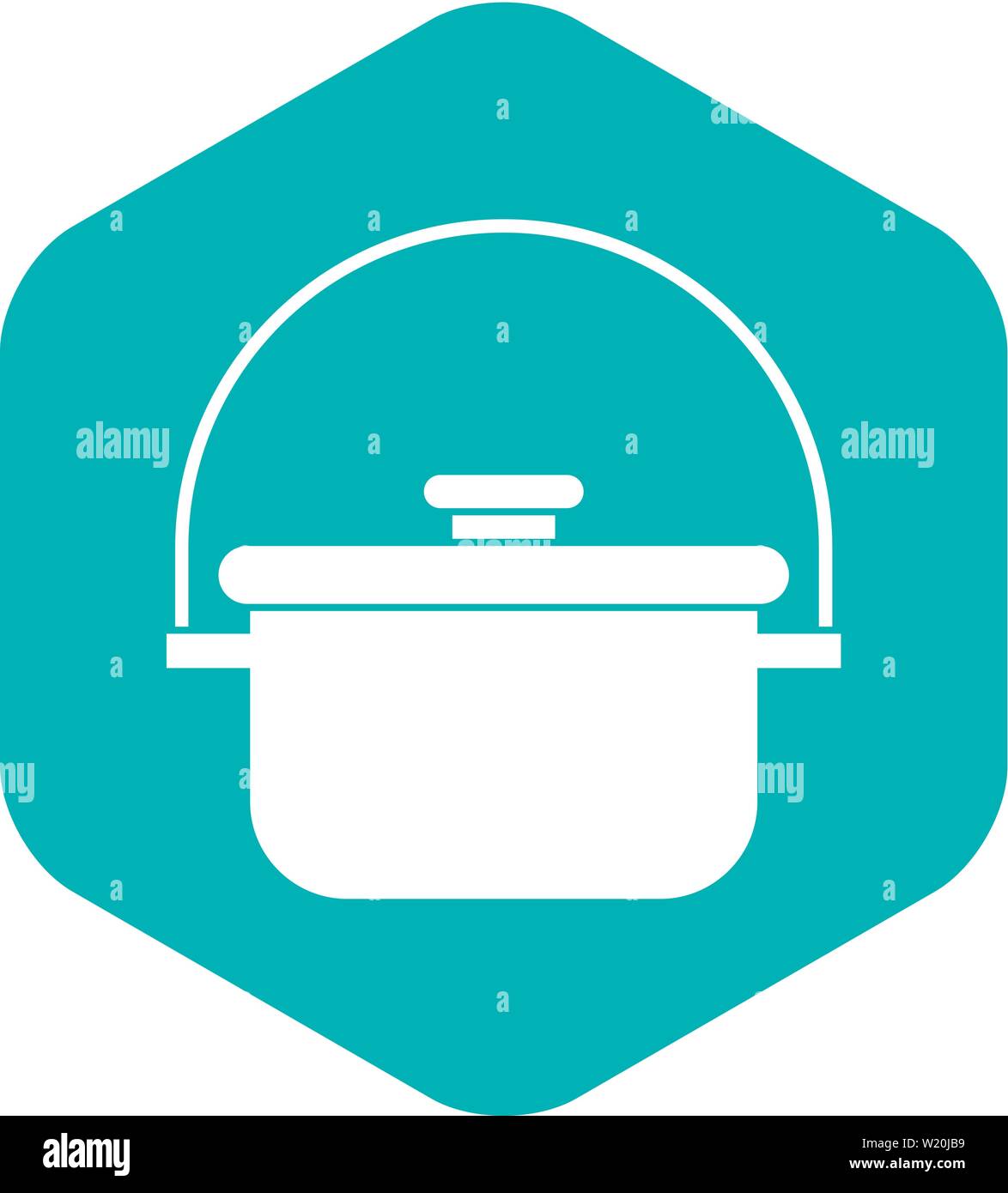 Cooking cauldron icon, simple style Stock Vector Image & Art - Alamy