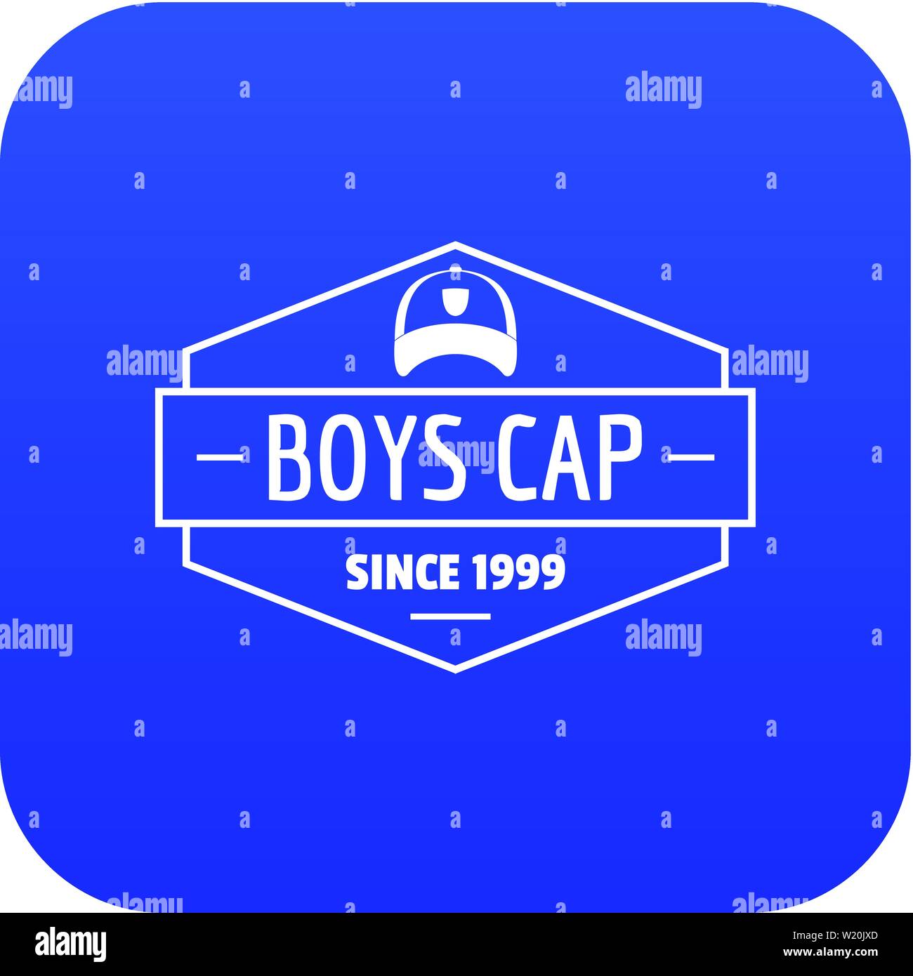 Cap icon blue vector Stock Vector Image & Art - Alamy