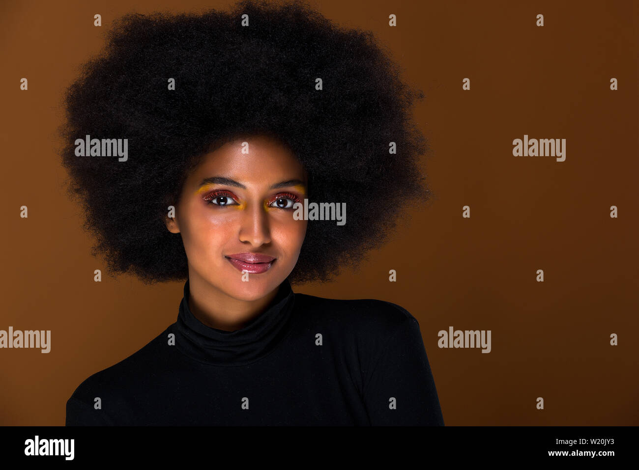 Beautiful african woman studio portraits, concept about lifestyle and ...