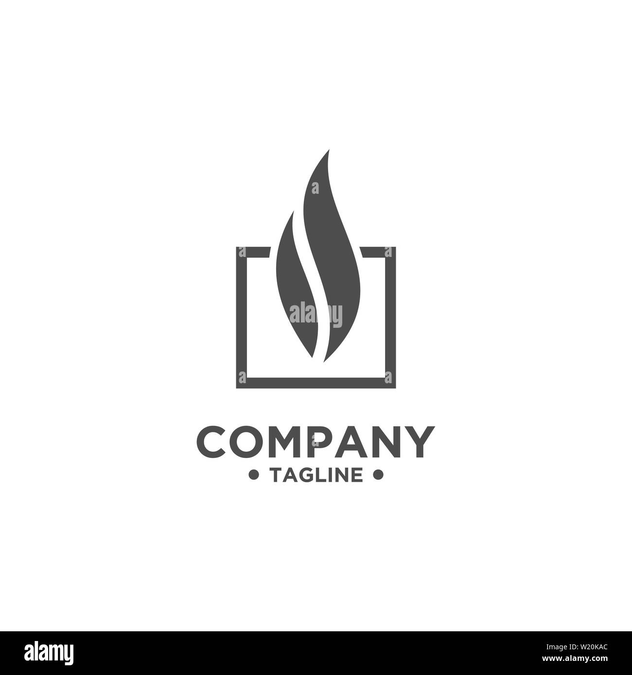Flame symbol logo hi-res stock photography and images - Alamy
