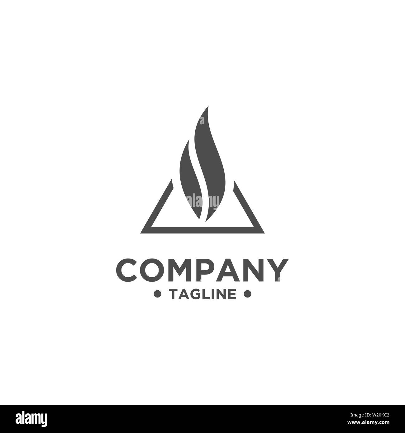 Fire logo Black and White Stock Photos & Images - Alamy