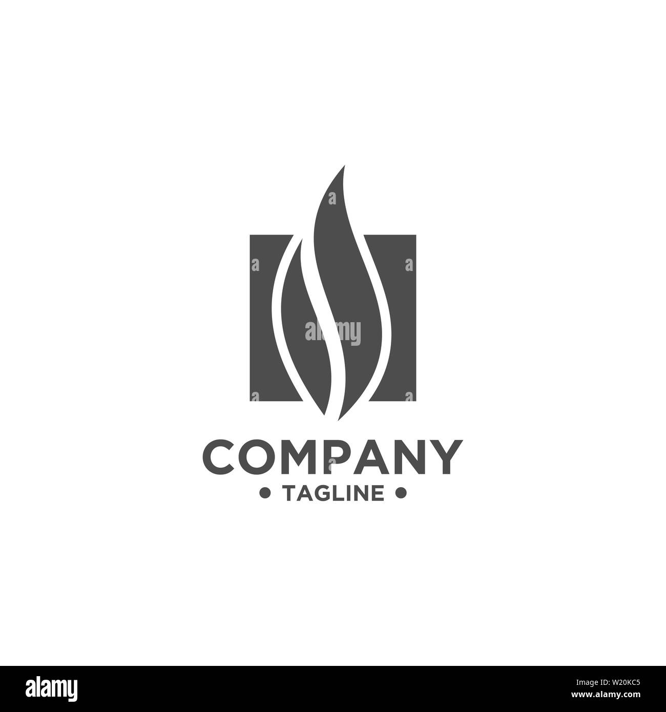 Fire logo Black and White Stock Photos & Images - Alamy