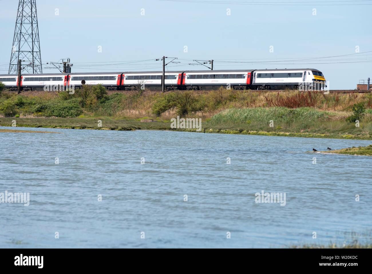 Greater Anglia Abellio train Driving Van Trailer DVT Mark 3 train on ...