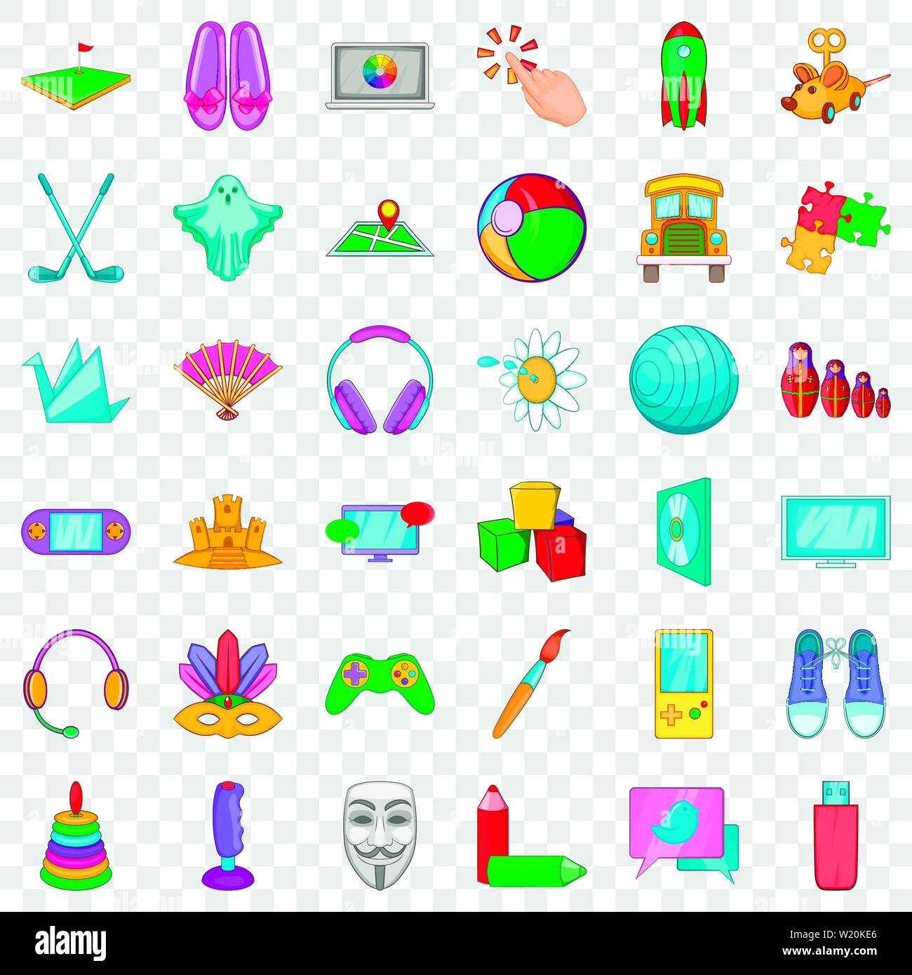 Person icons set, cartoon style Stock Vector Image & Art - Alamy