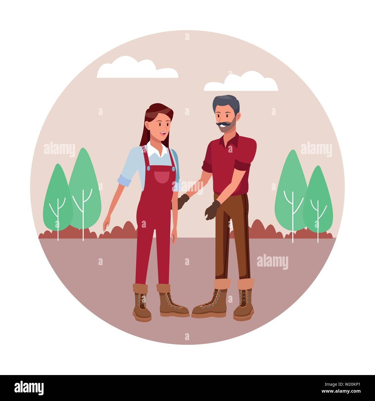 farm, animals and farmer cartoon Stock Vector Image & Art - Alamy