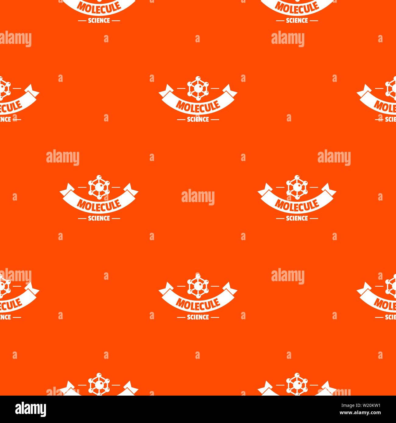 Molecule Pattern Vector Orange Stock Vector Image And Art Alamy
