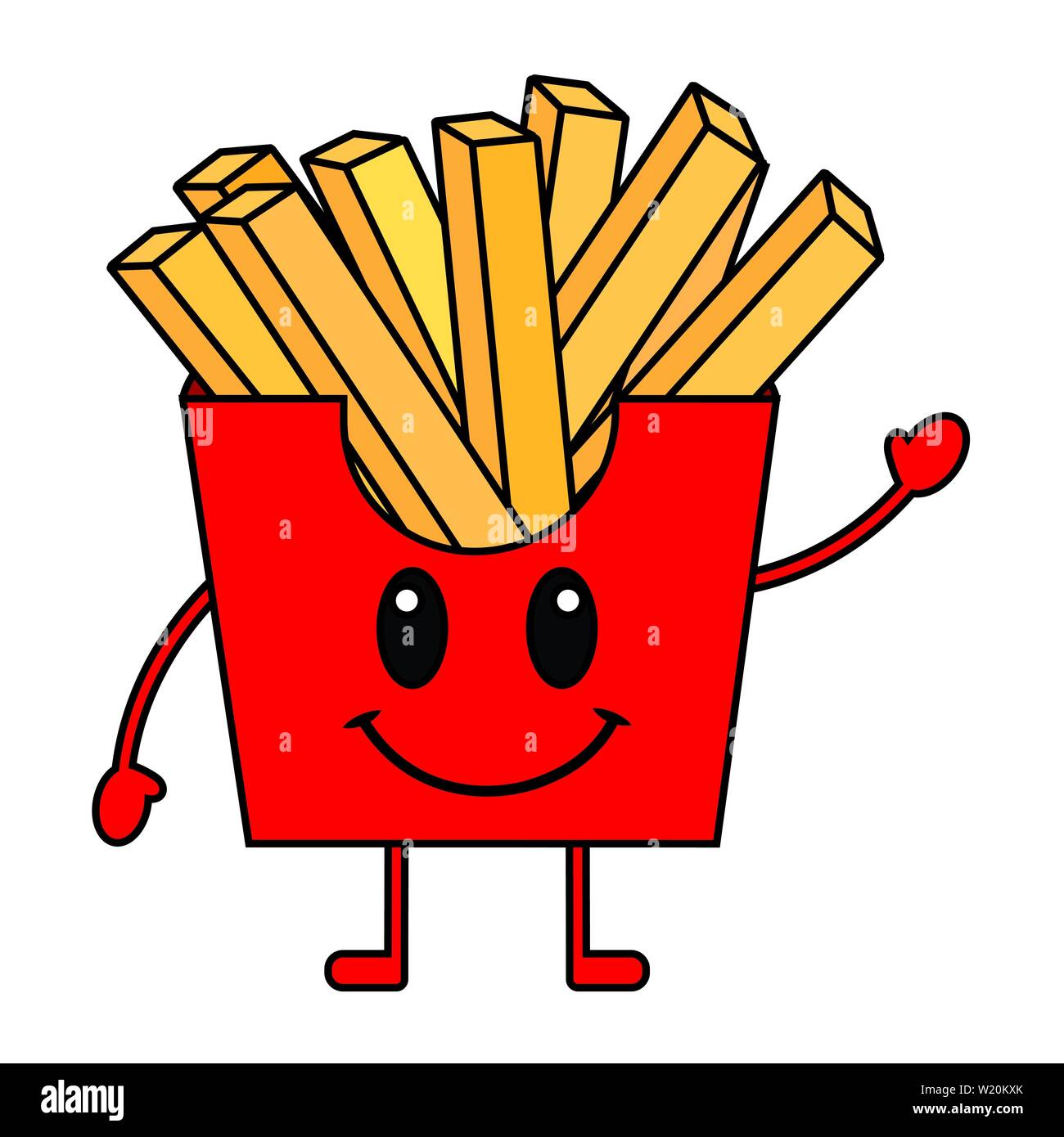 Delicious Fast food cartoon object Stock Vector Image & Art - Alamy