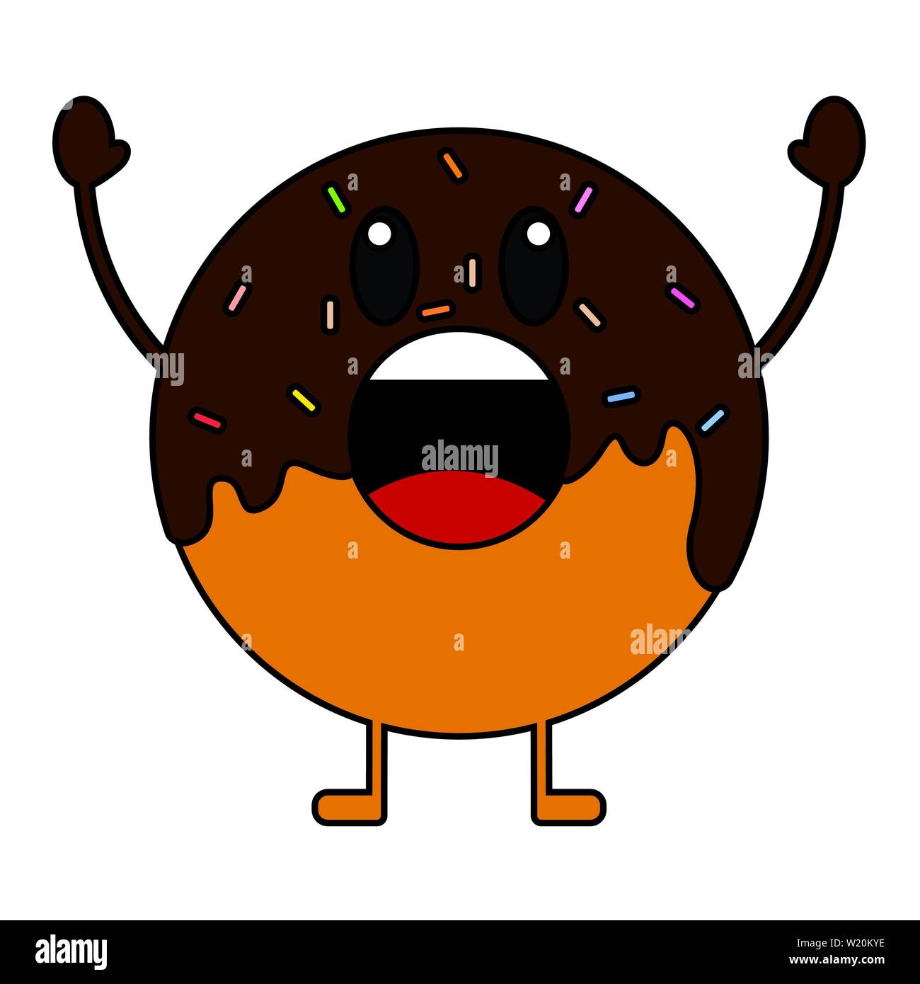 Delicious Fast food cartoon object Stock Vector Image & Art - Alamy
