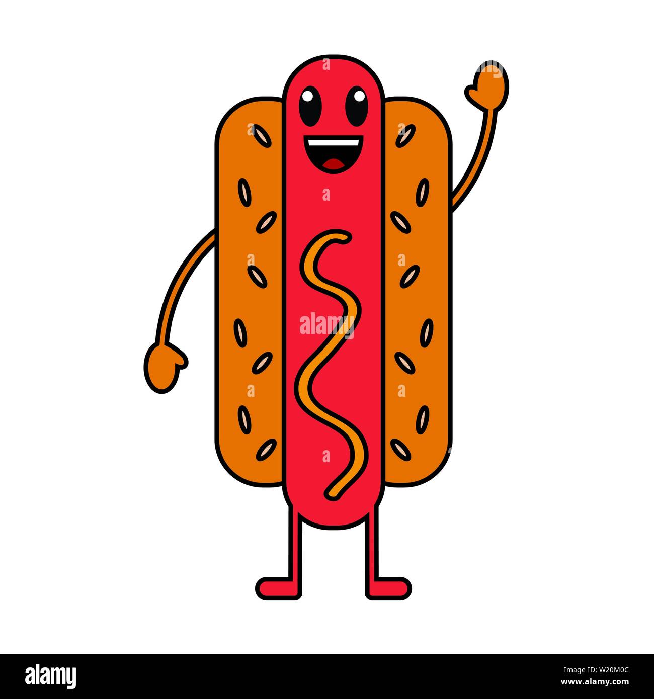 Delicious Fast food cartoon object Stock Vector Image & Art - Alamy