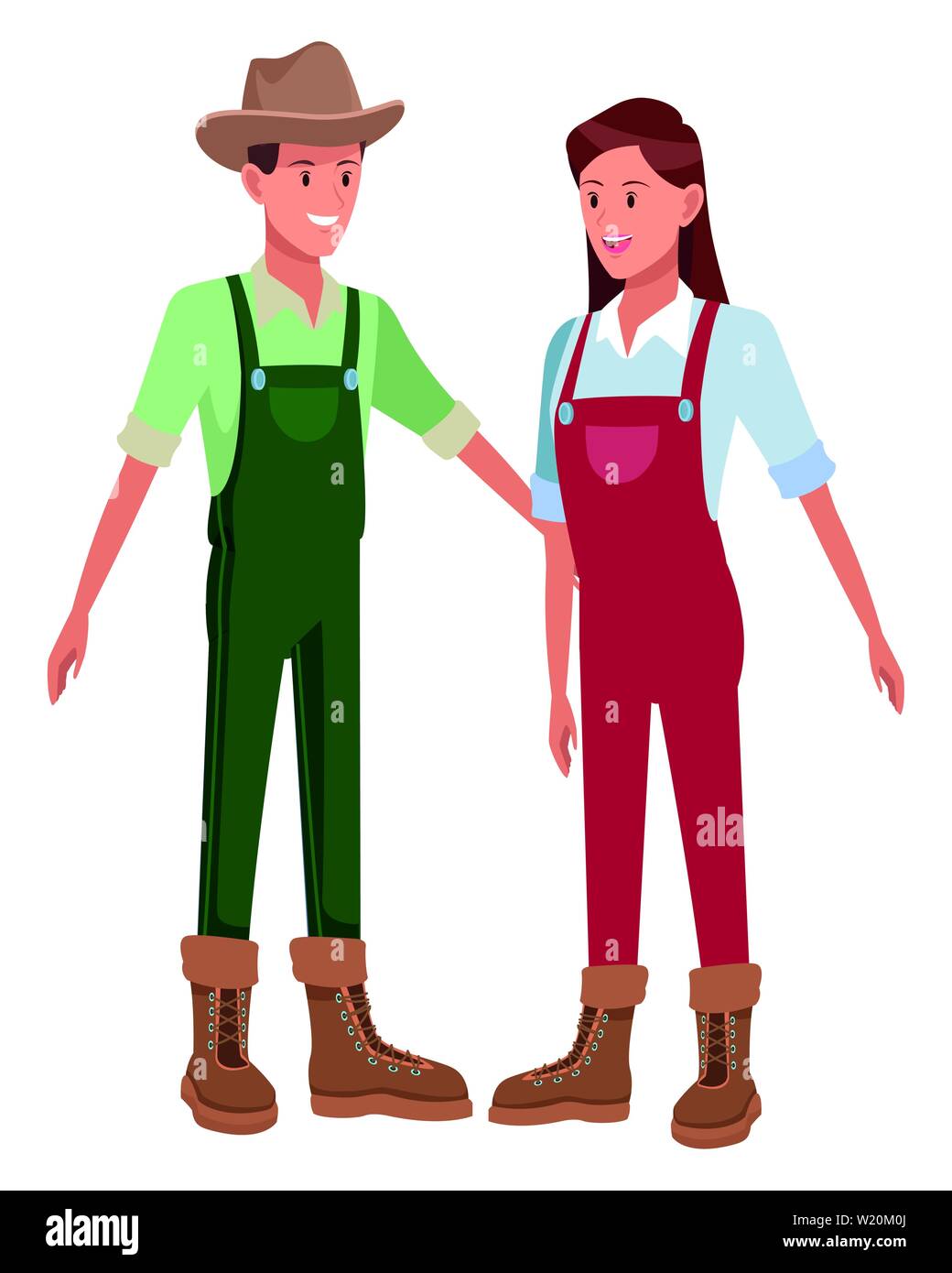 Farming farm cartoon character vector elements farm animal and ...