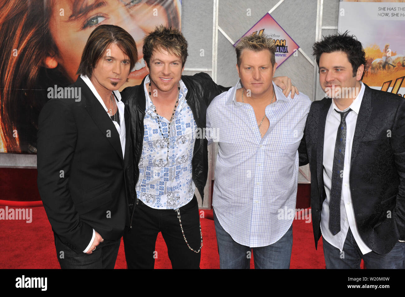 LOS ANGELES, CA. April 02, 2009: Billy Ray Cyrus (left) & Rascal Flatts ...