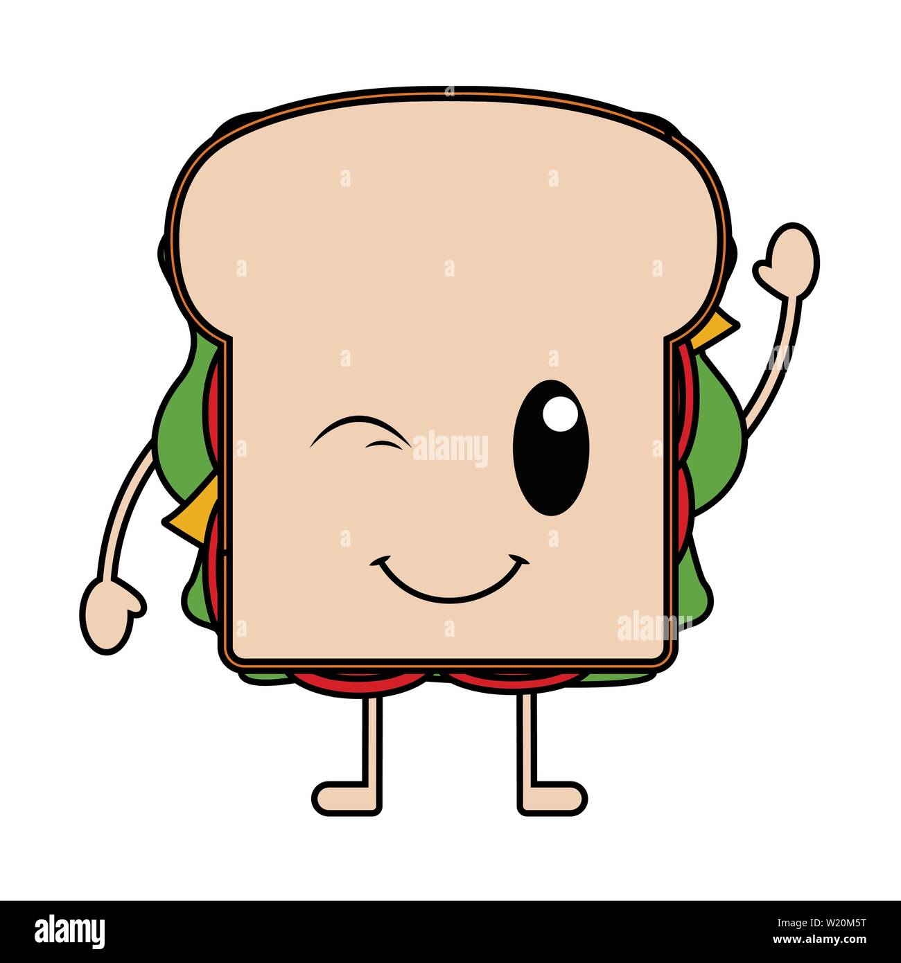 Delicious Fast food cartoon object Stock Vector Image & Art - Alamy