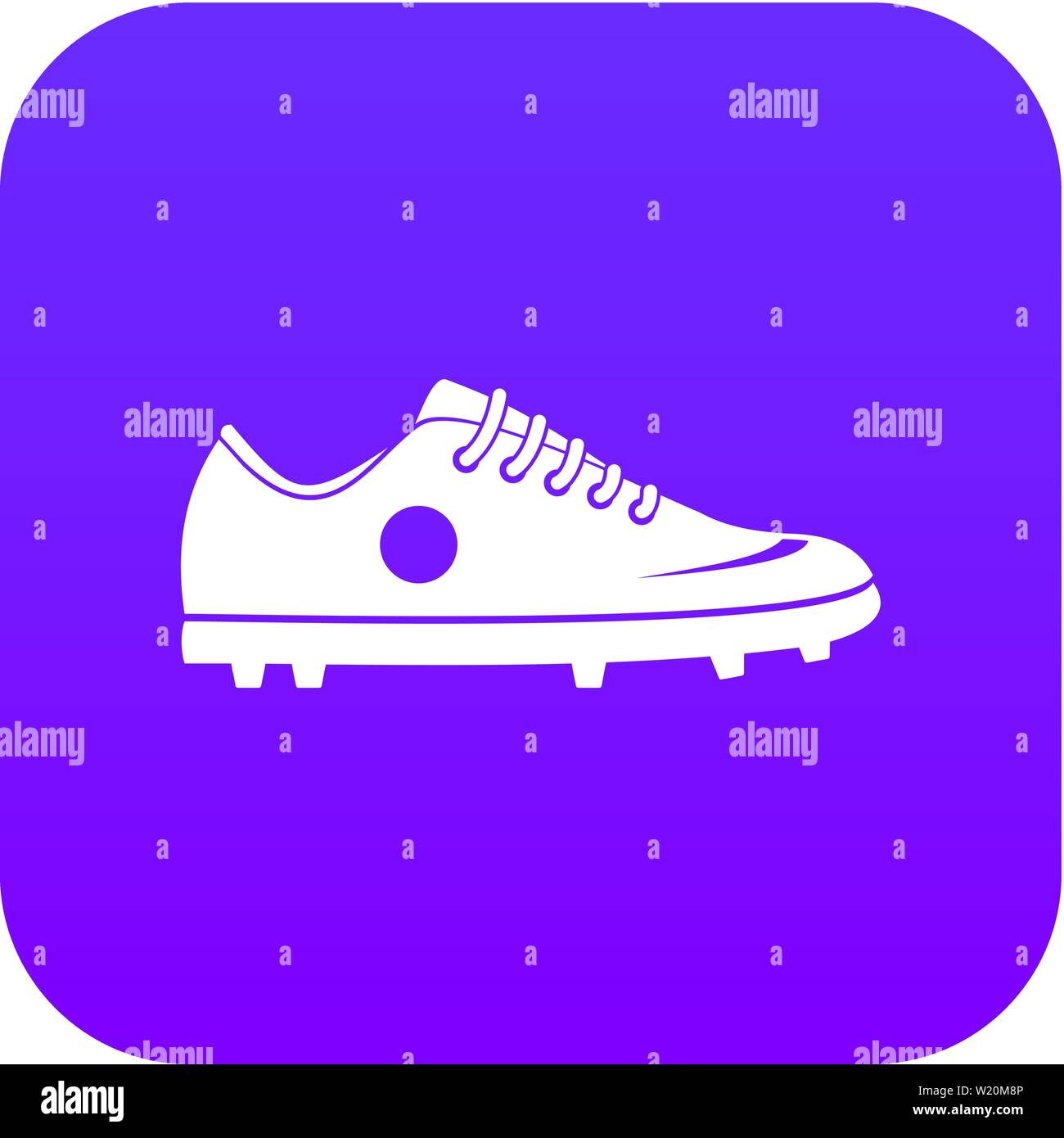 Soccer shoe icon digital purple Stock Vector Image & Art - Alamy