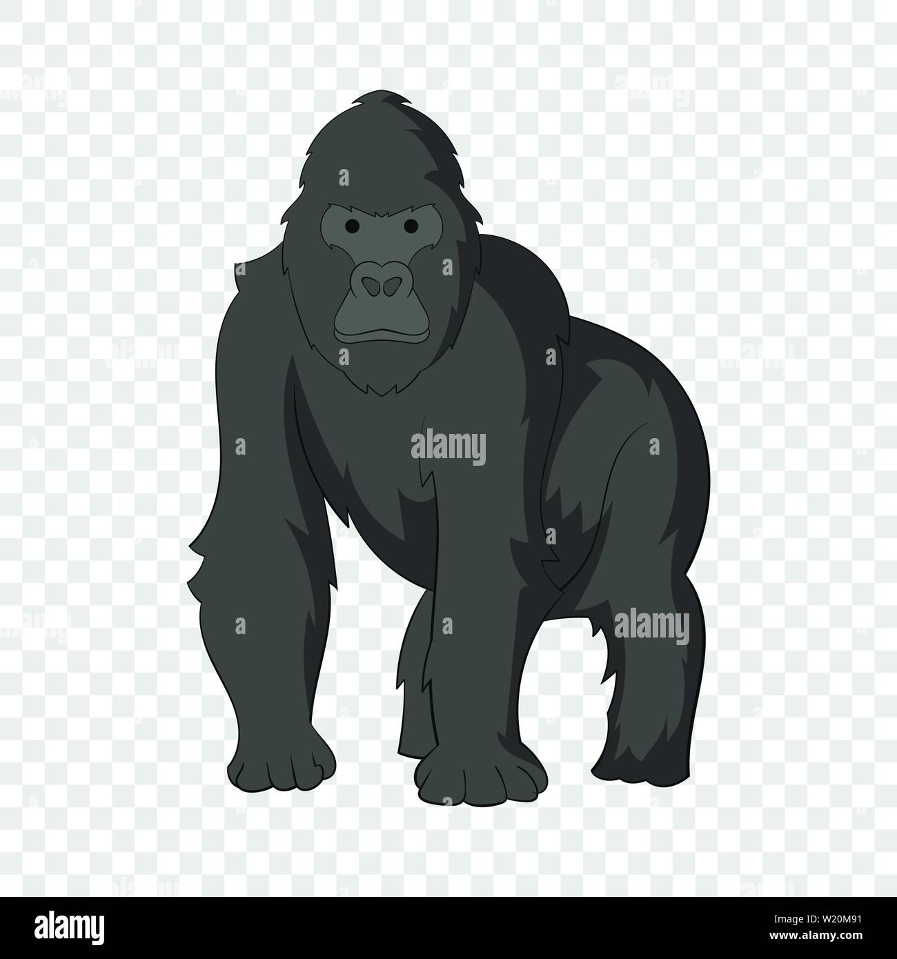 Gorilla icon, cartoon style Stock Vector Image & Art - Alamy